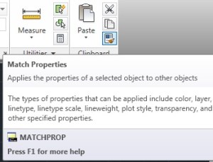 MATCHPROP | AutoCAD Tips