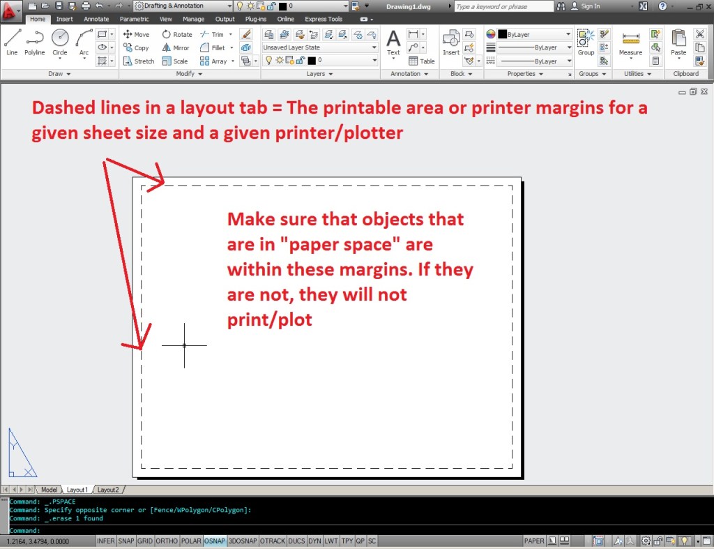 Printer Margins | AutoCAD Tips
