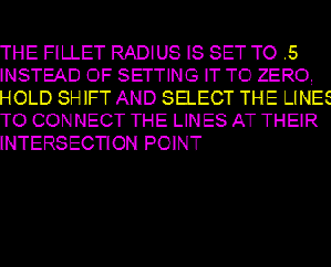 Fillet Radius Override | AutoCAD Tips