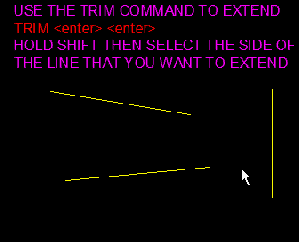 Use TRIM to Extend | AutoCAD Tips