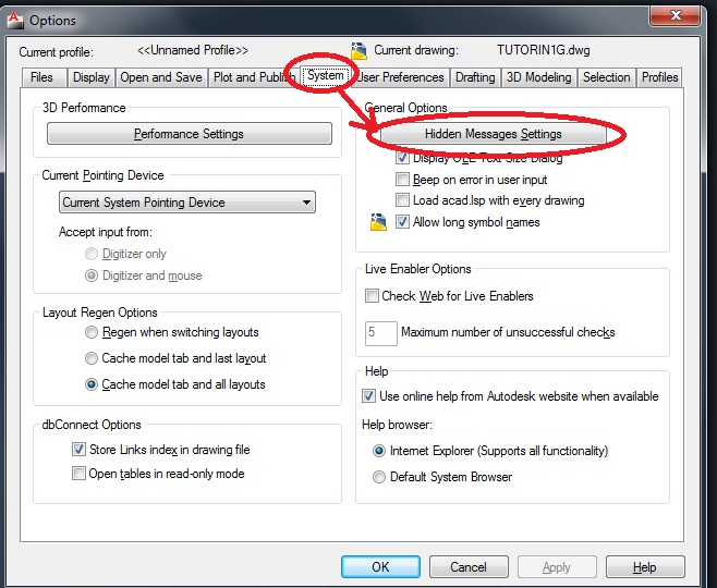 Restoring a Pop-Up Notification | AutoCAD Tips
