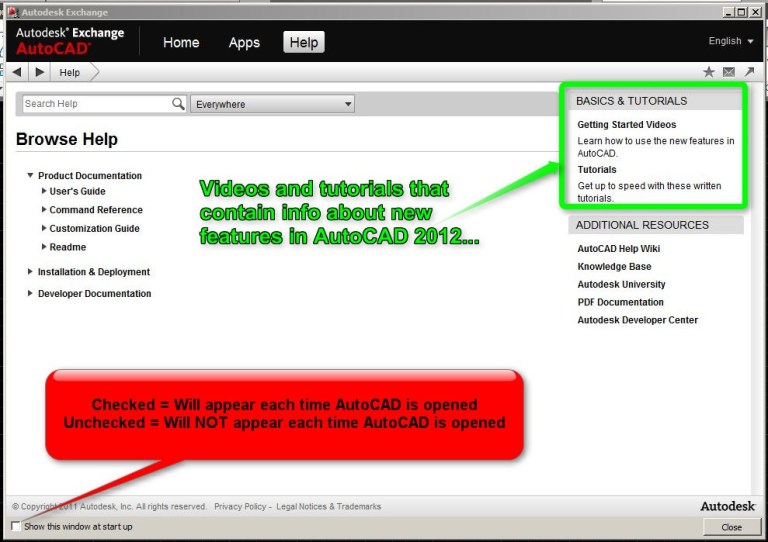 Open the Welcome Screen | AutoCAD Tips