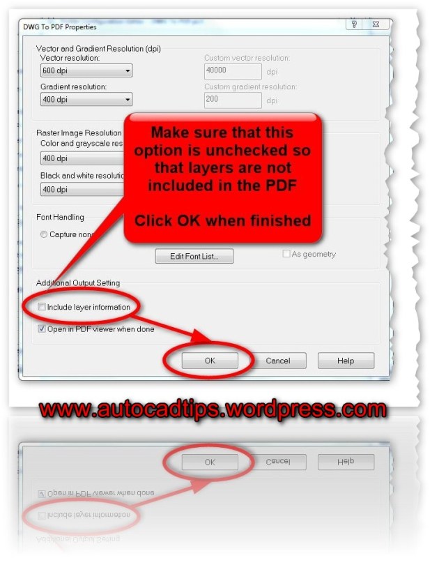 Control PDF Layers | AutoCAD Tips