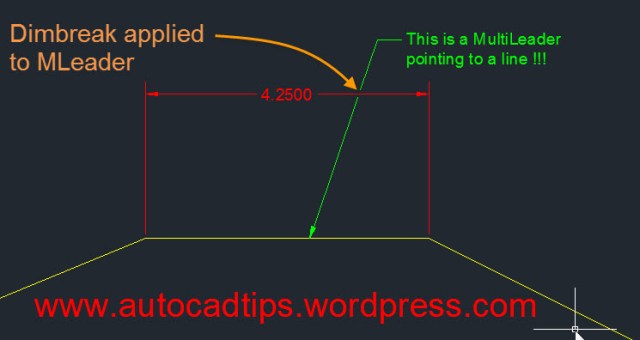 Add a Dim Break to a Multileader | AutoCAD Tips