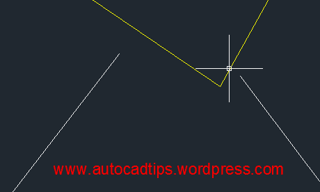 AutoLISP: Fillet To A Selected Point | AutoCAD Tips