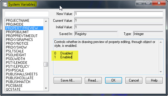 AutoCAD 2013 Property Preview | AutoCAD Tips