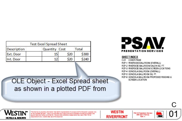 Adding OLE Objects and Make Them Print | AutoCAD Tips