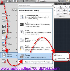Recover a Drawing | AutoCAD Tips