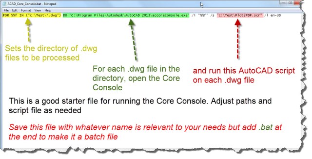 Up and Running with the 2013 Core Console | AutoCAD Tips