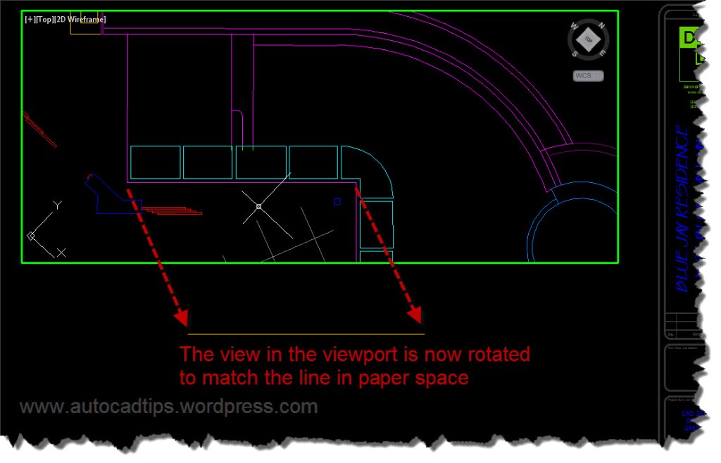 Use Align Space to Easily Align A Viewport View | AutoCAD Tips