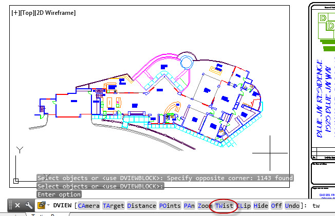 DVIEW with a Twist: Rotating a Viewport View | AutoCAD Tips