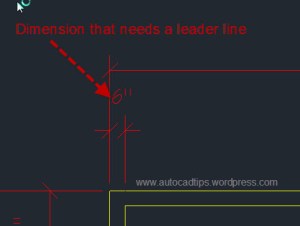 Add Dimension Leader Line | AutoCAD Tips