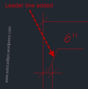 Add Dimension Leader Line | AutoCAD Tips