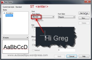Change the “Standard” Font in AutoCAD Template | AutoCAD Tips