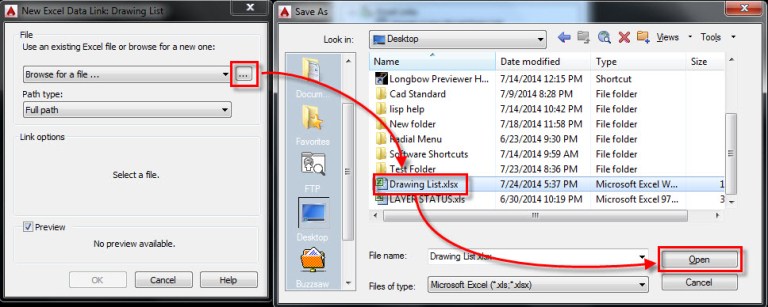 Creating A Data Link With An Excel Table | AutoCAD Tips
