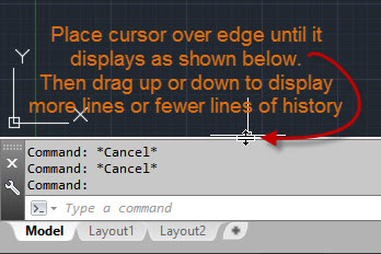 Number of Lines of Command History on the Command Line | AutoCAD Tips