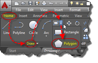 Polygon Intro, Reminder and Cool Trick | AutoCAD Tips